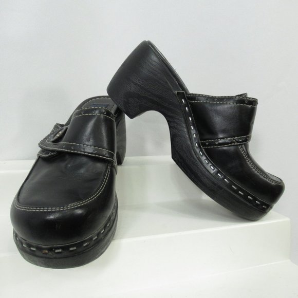 lei | Shoes | Lei Platform Clogs Y2k Black Chunky Block Heel Clogs Size ...